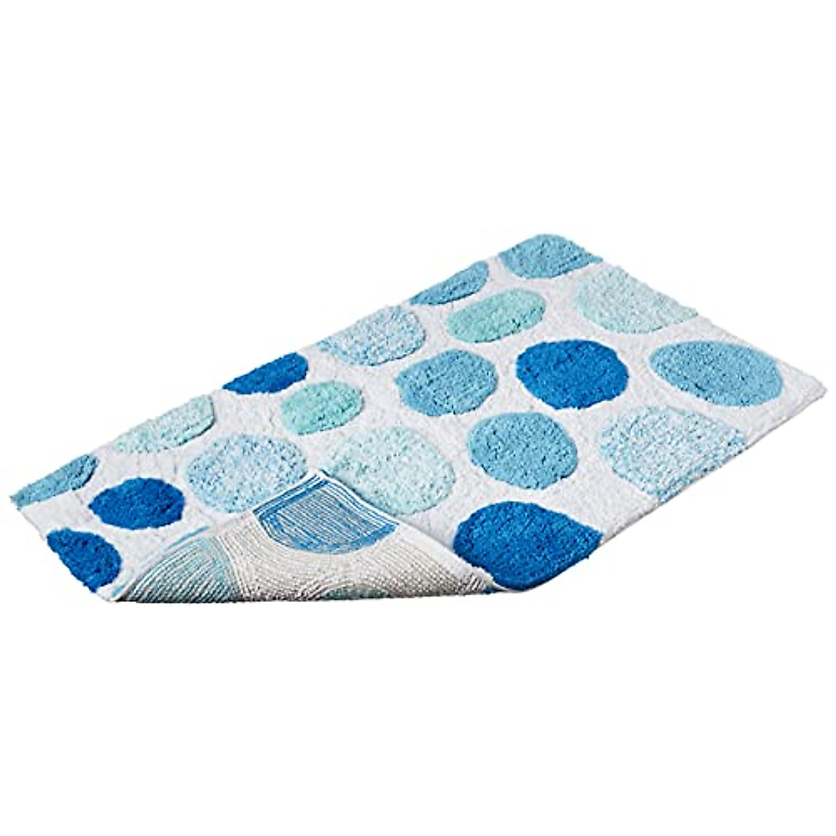 Saffron Fabs SFBR1374S Rug for Bathroom, 34" X 21", Blue