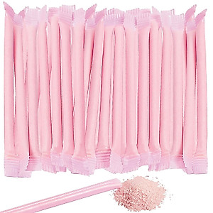 Pink Candy Powder Filled Sticks - 240 Pieces - Bulk Candy - Pixie Sticks Retro Candy - Great for Candy Buffet - Wedding, Gender Reveal, Baby Shower, Bachelorette, Birthday Party and more
