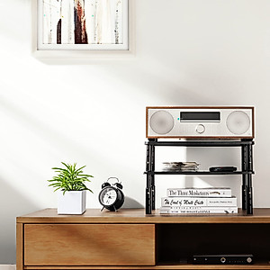 Monitor Stand, Monitor Stand Riser 3 Height Adjustable, Monitor Riser with Airflow Vents, Laptop Stand for Desk, Laptop Riser, Desk Organizer for Monitor, 15.6" Laptop, PC, Printer