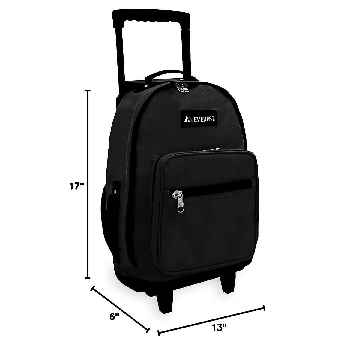Everest 1045mWheeled Backpack - Standard, Black, One Size,1045WH-BK