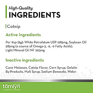 Tomlyn Laxatone Hairball Remedy Gel for Cats - Catnip Flavor (2 Pack)