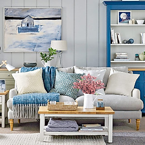 Hukidoy Babys Breath Fabric Cloth Artificial Flowers 6 Bundle European Fake Silk Plants Decor Wedding Party Decoration Bouquets Real Touch DIY Home Garden (Fall Pink)