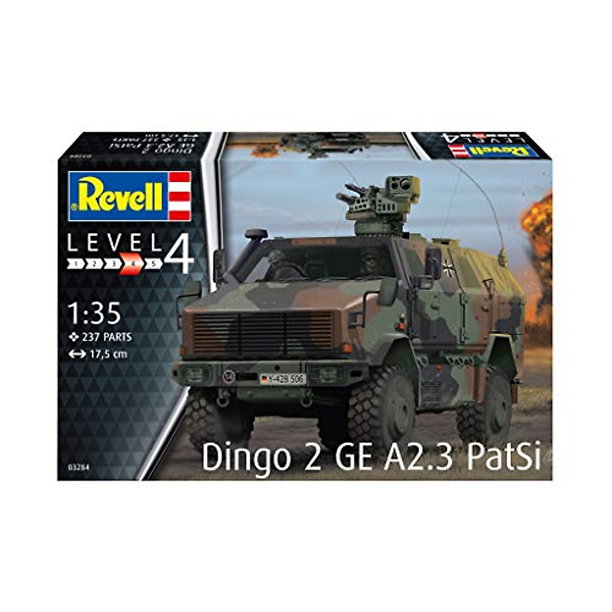 Revell GmbH 03284 3284 1:35 Dingo 2A3.1 Plastic Model Kit Multicolour, 1/35