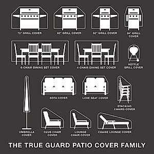 True Guard Patio Furniture Cover, Loveseat up to 60"