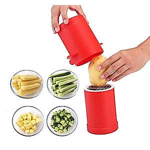 Potatoes Maker French Fries Maker Potato slicers French Fries Cutter Machine No Deep-Fry To Make Healthy Fries.