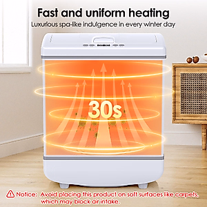 FEPPO Towel Warmer - 10 Gallon (35L) Large Capacity Luxury Towel Warmers for Bathroom with 2-in-1 Heating and Drying Functions, Timer/Delay, LED Display - Ideal for Oversized Towels, Bathrobes, PJ's