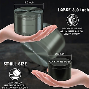SKROM MYP Spice Grinder 3.0 Inch Aluminum Grey