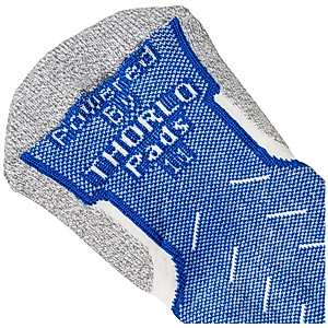 thorlos Experia Multi-Sport Thin Padded Low Cut 3 Pair Pack Socks Sockshosiery, Royal, Medium