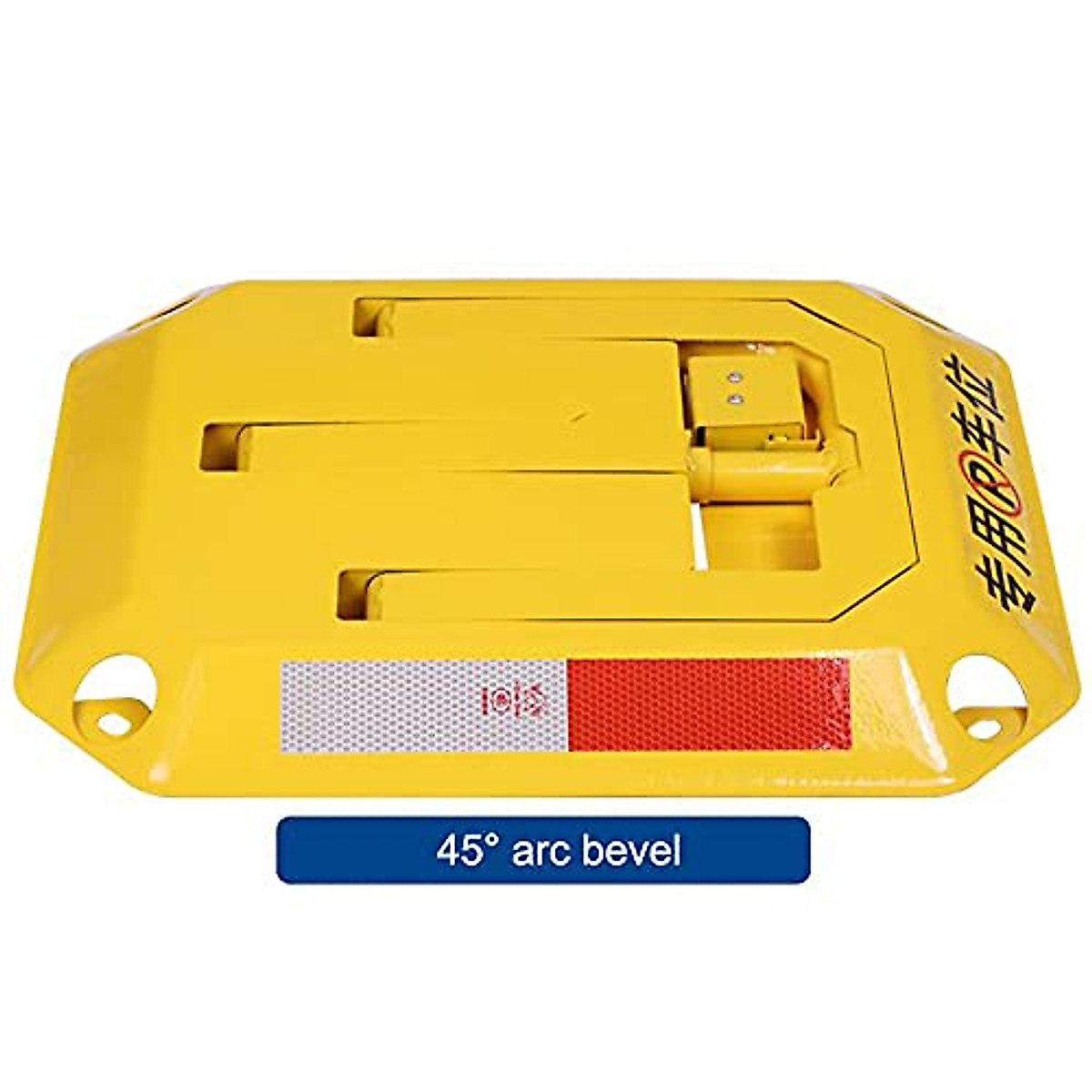 Folding Parking Barrier Removable Parking Space Lock,Car Park Driveway Guard Saver,Manual Parking Blocker,Anti-Pressure Parking Lock W/Reflective Markers