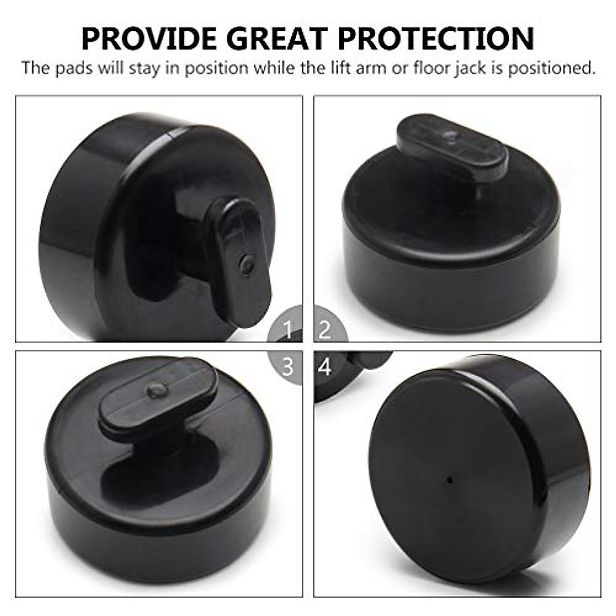 VICASKY Car Tools Car Tools Car Tools Car Accesories 4pcs Car Jack Point Pad Sturdy Adapter Rubber Jack Pad Car Repair Accessories Auto Accessories Car Accesories Car Accesories Car Accesories