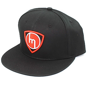 Old School M Rotor - Baseball Cap - Flat Brim Hat (Red) Rotary Engine Wankel Fans!
