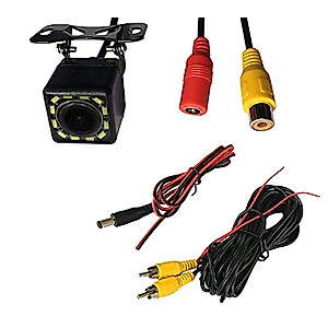 12 LED Night Visions Waterproof Vehicle Backup Camera, Car Rear View Camera 170° Wide Angle Reversing Parking Cameras