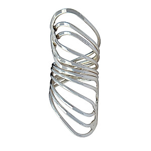 925 Sterling Silver Adjustable Ring Elegant Gift Handmade Anillo Ajustable de Plata