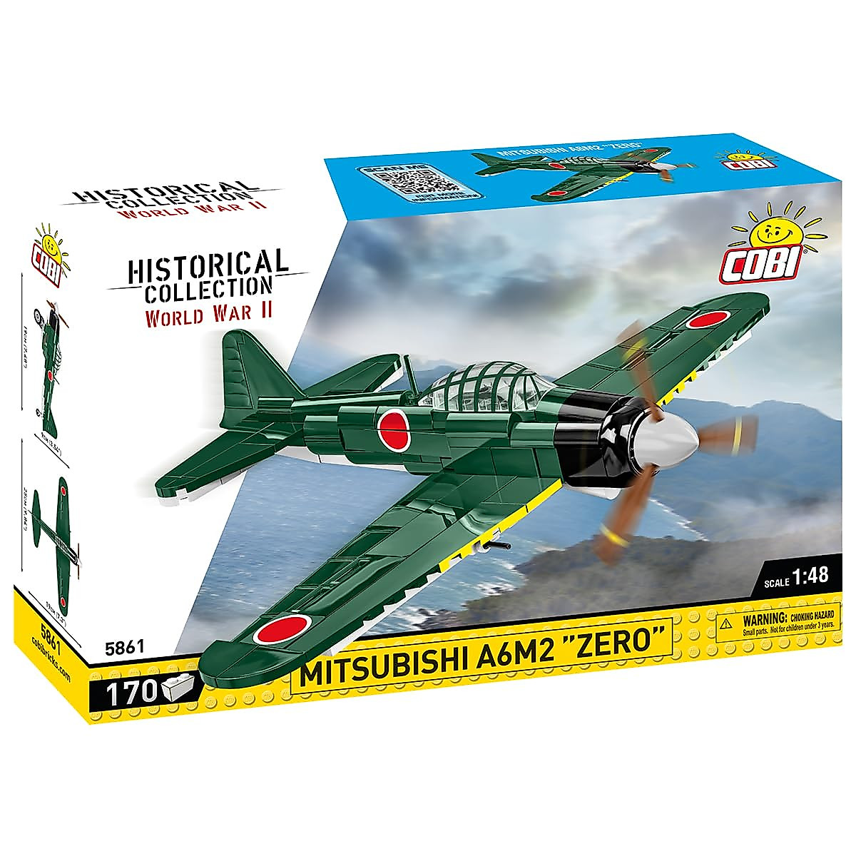 COBI Historical Collection WII Mitsubishi A6M2 Zero Japanese Fighter Plane