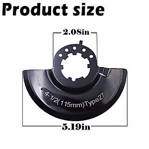 Follde Replacement 43-54-0155 Milwaukee Angle Grinder Safety Guard, 4-1/2 Inch Type 27 Wheel Blade Guard, Fits for Milwaukee Angle Grinder 6130-33