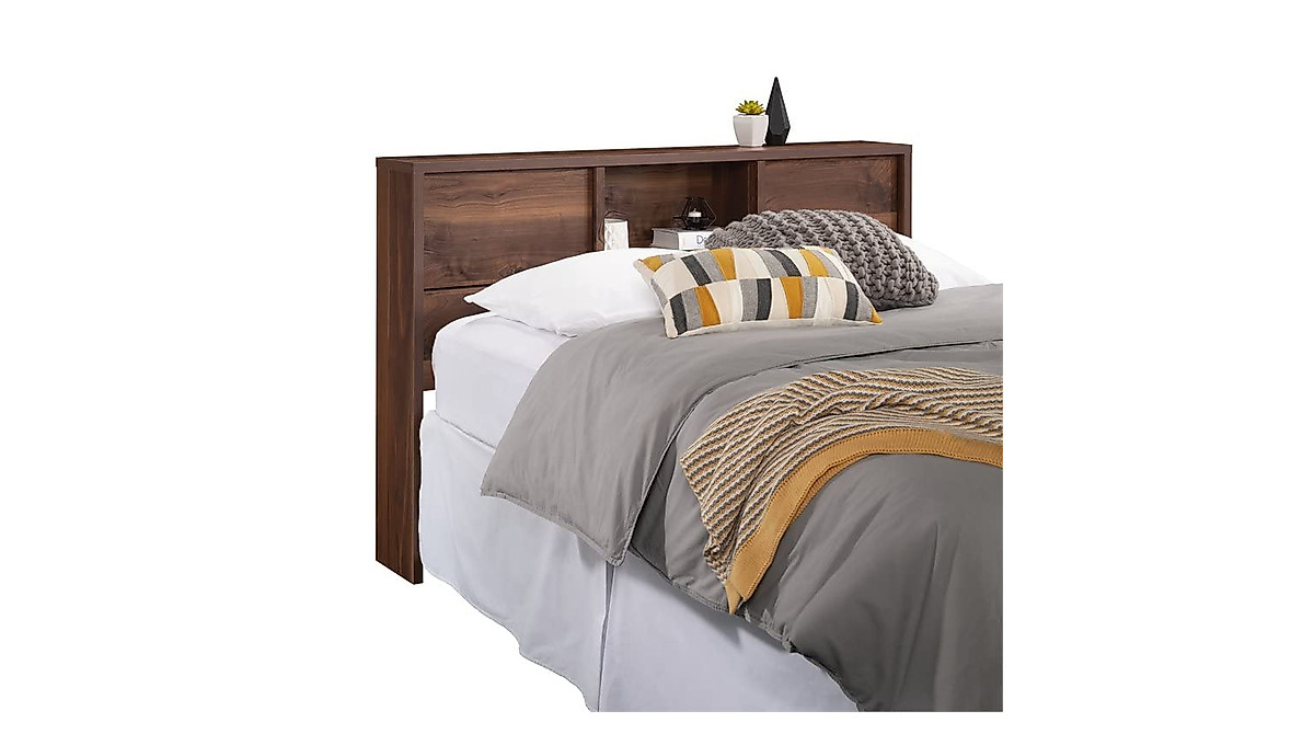Sauder Harvey Park Full/Queen Bookcase Headboard with Storage