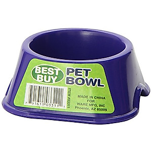 Ware Manufacturing Best Buy Plastic Pet Bowl for Small Pets - Small