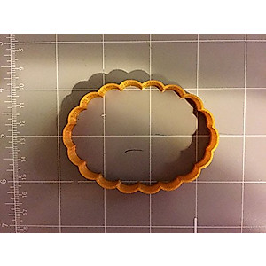 Scalloped oval Cookie Cutter (4 inches)