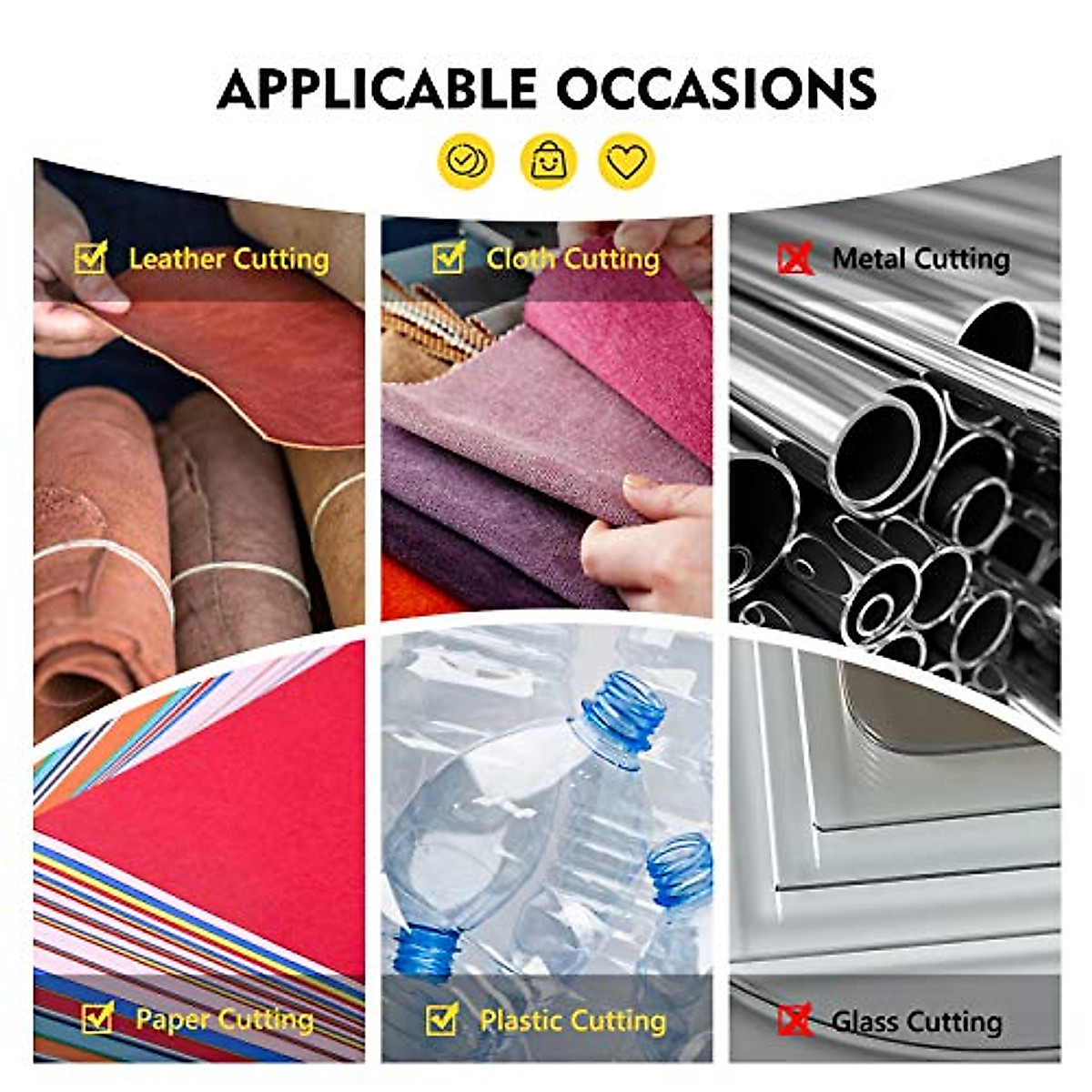 Magicfly Rotary Cutter Set, 45mm and 28mm Fabric Cutters Kit with Extra 10 Blades, A3 Double-Sided Self Healing Cutting Mat, 12x6 Inch Quilting Ruler for Sewing, Fabric Cutting, Art Crafting