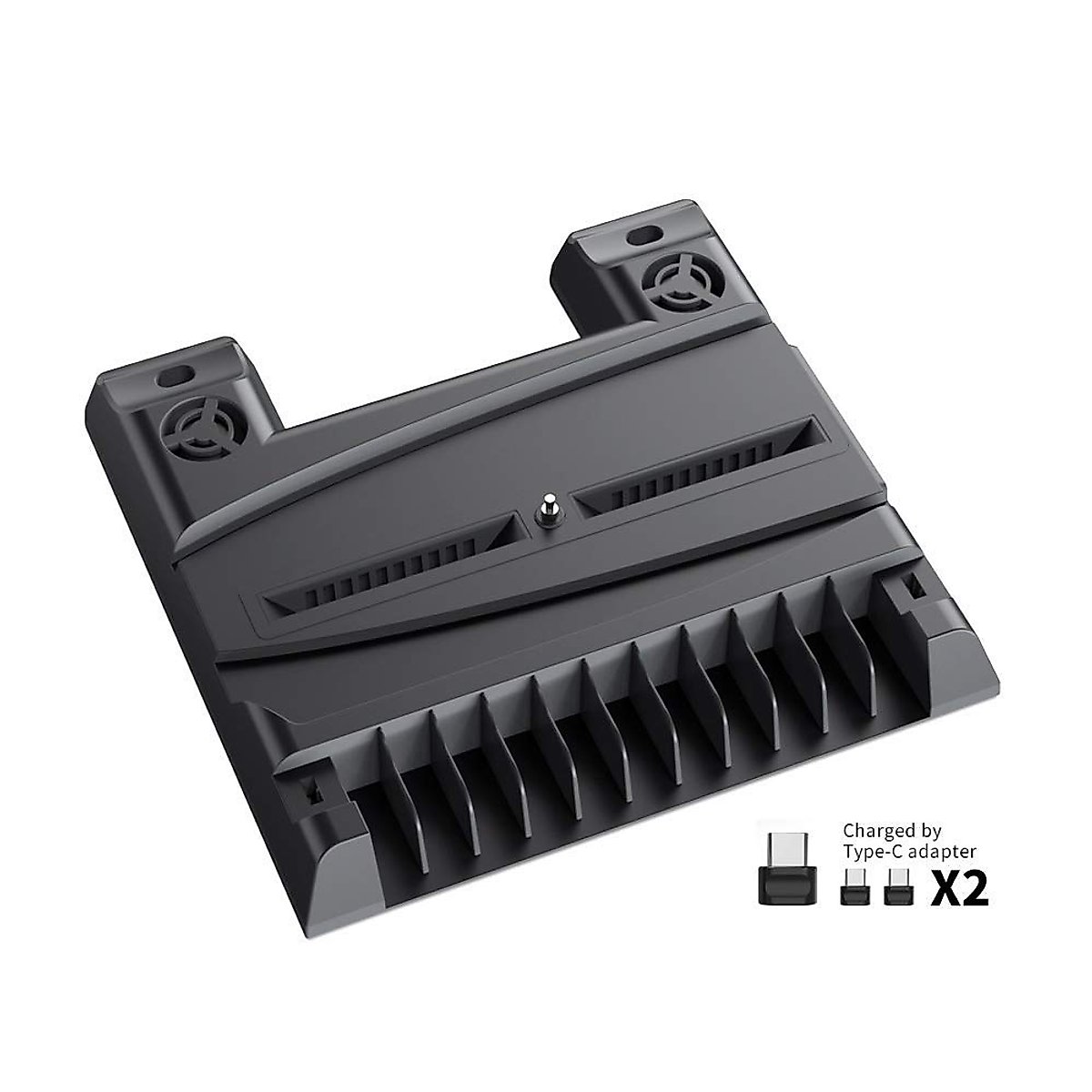 Tobo Cooling Stand for PS5 Dual Controller Charging Stand Charging Dock Vertical Stand for PS5 Playstation5 Digital Edition/Ultra HD Disc Edition with 11pcs Game Rack Organizer TD-385GA
