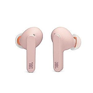 JBL Live PRO+ TWS True Wireless in-Ear Noise Cancelling Bluetooth Headphones, Up to 28H of Battery, Microphones, Wireless Charging, Hey Google and Amazon Alexa, iOS and Android Compatible (Pink)