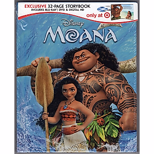 Disney Moana - Exclusive 32-Page Storybook (Blu-ray + DVD + Digital HD)
