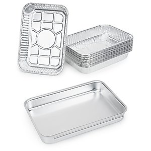 Stanbroil Aluminum Catch Pan for Weber Part #93305, Grill Grease Tray with 15-Pack Foil Inserts for Spirit 2/3 Burners & Genesis II 3 Burners Grill