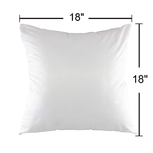 oFloral Flower Throw Pillow Covers Floral Line Blue Petal Garden Decorative Square Pillow Case 18"X18" Pillowcase Home Decor for Sofa Bedroom Livingroom