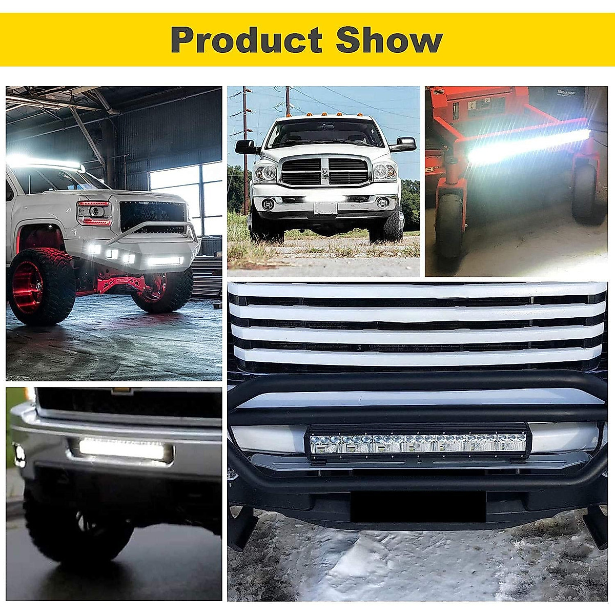 22 Inch LED Light Bar TURBO SII 5D 120W Flood Spot Combo Beam Offroad Driving Light 2Pcs 4 Inch 60W Led Pod Cube Lights w/Wiring Harness 3-Leads for Trucks Polaris RZR ATV UTV SUV Boats