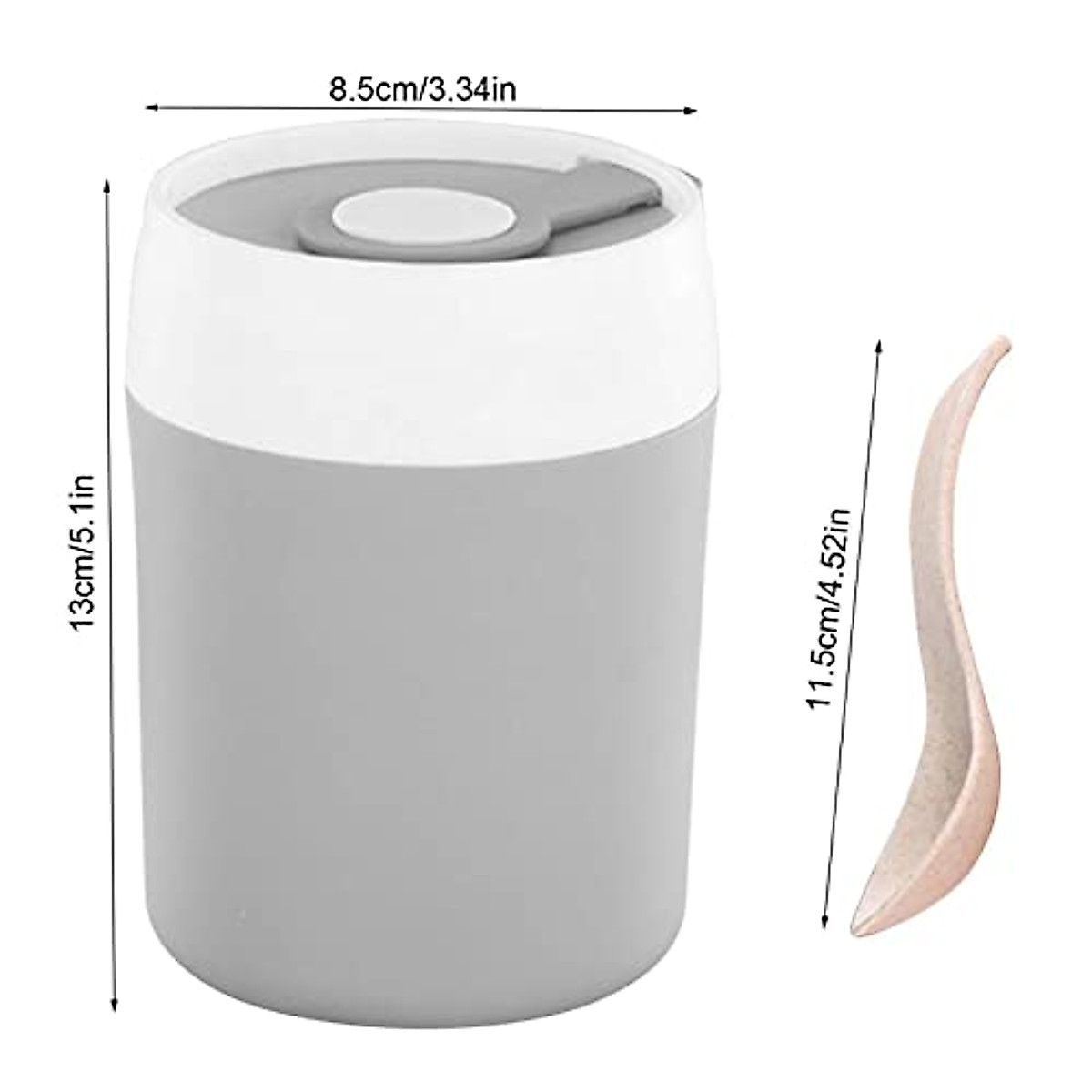 Yelei Stainless Insulated Food Jar, 500ml/16.9oz Stainless Steel Bento Box Lunch Containers for Kids Adults, Leak Proof Wide Mouth Food Soup Thermos, Keeps Food Hot Cold for School Travel