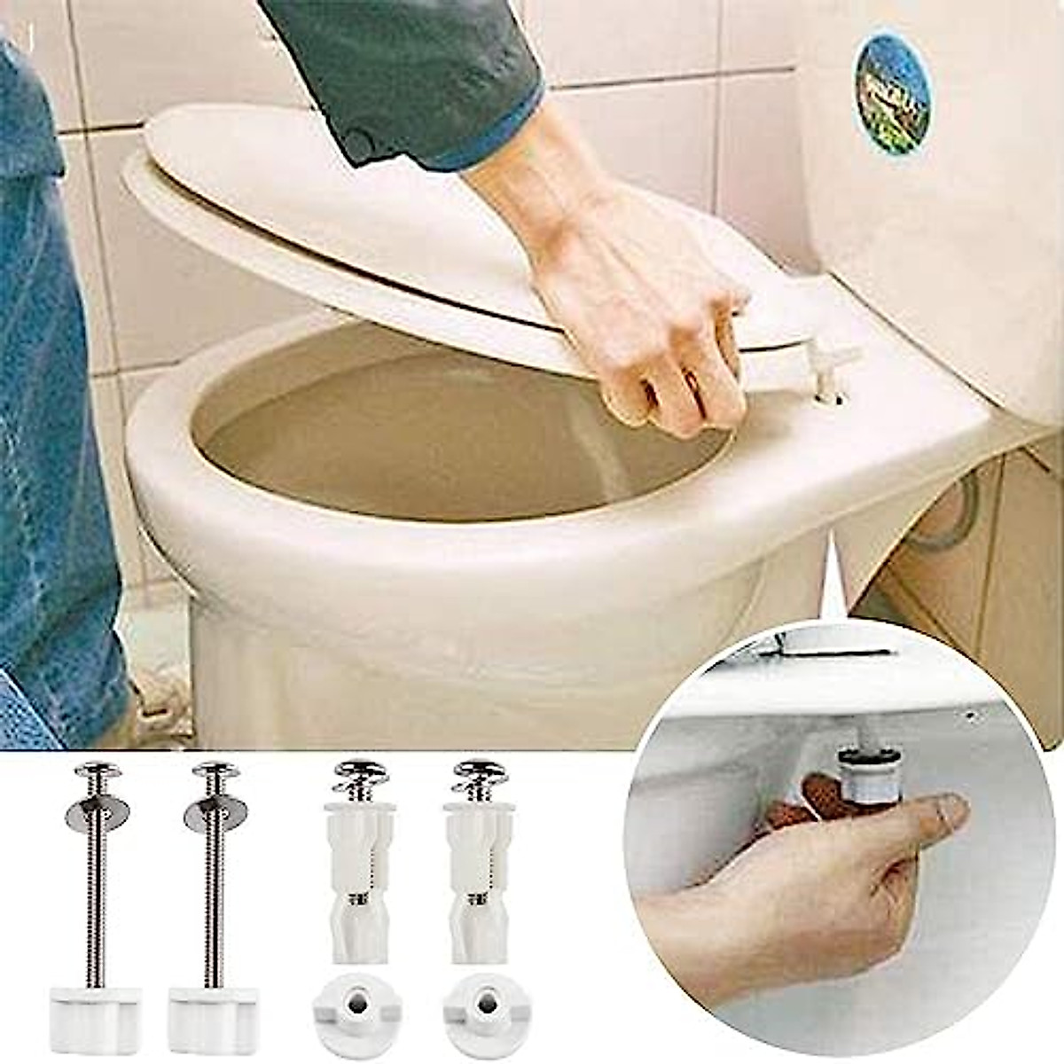 Mwsk Bathroom Expansion Screw Set Practical Multipurpose Accessory Practical for Kitchen Bedroom Toilet Supply