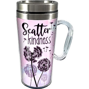 Spoontiques - Insulated Travel Mugs - Acrylic and Stainless Steel Drink Cup - Scaztter Kindness