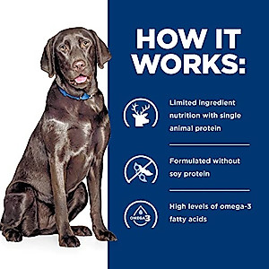 Hill's Prescription Diet d/d Food Sensitivities Potato & Venison Formula Dry Dog Food, Veterinary Diet, 8 lb. Bag