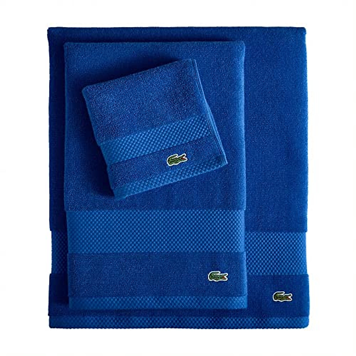 Lacoste Heritage Supima Cotton Bath Sheet, Surf Blue, 35" x 70"