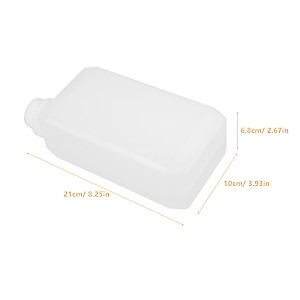 Mobestech Hdpe Side Bottle Empty Plastic Bottles Plastic Gallon Jug 1 Gallon Plastic Jug Plastic Milk Container Large Empty Jug Liquid Glue Plastic Bottles with Lids Storage Bottle White Car