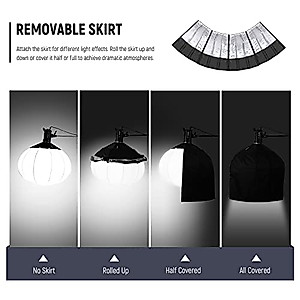 NEEWER Lantern Softbox Diffuser, 34"/85cm Omnidirectional Quick Release Soft Light Modifier with Skirt & Carrying Bag, Compatible with NEEWER CB100 CB150 CB60 RGB and Other Bowens Mount Lights