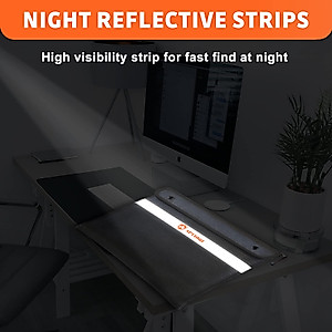 SPVIOQI Fireproof Document Bag 5200°F with Heat Insulated, Fireproof Money Bag for Cash with Zipper and Reflective Strip, 14.2” X 11” Fireproof Safe Storage Pouch for Valuables