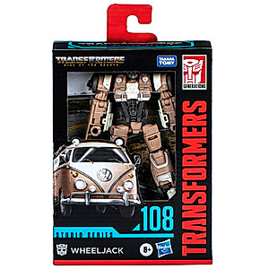 Transformers Toys Studio Series Deluxe Rise of The Beasts 108 Wheeljack, 4.5-inch Converting Action Figure, 8+