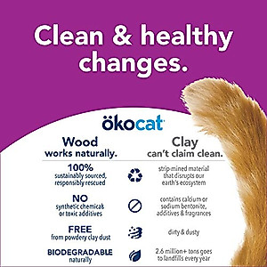 okocat Natural Wood Cat Litter, Long Hair Breeds