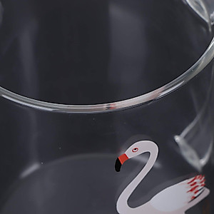 Yosoo Coffee Cup, 350ml Transparent High Borosilicate Glass Milk Cup Coffee Mug Tea Drink Glass Drinkware for Home Shop Supplies