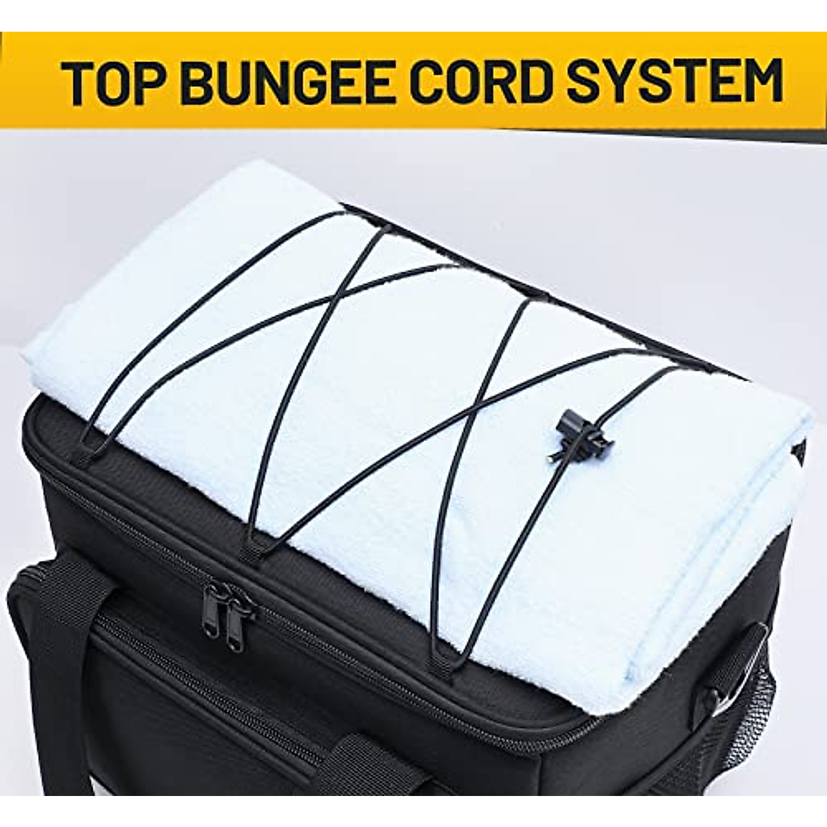 MIER Mens Lunchbox for Work Insulated 24 Cans/15L Large Lunch Bags Leakproof Adult Women Lunch Box Coolers for Travel Beach Picnic Office, Black