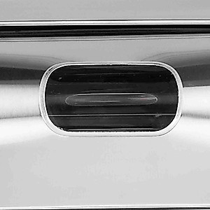 Home Basics Stainless Steel Bread Box, Silver