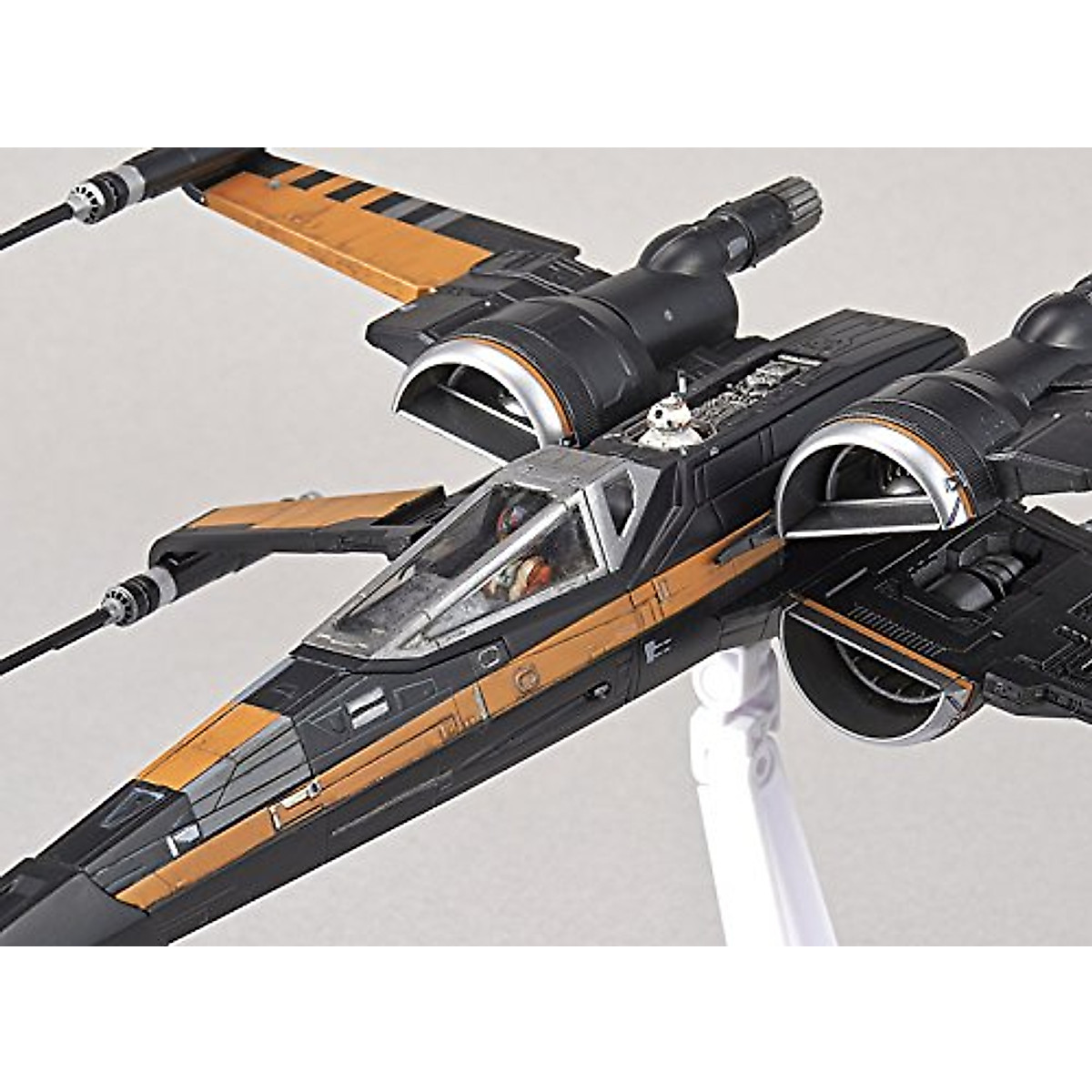Bandai Hobby Poe's Boosted X-Wing Star Wars, Bandai Star Wars 1/72 Plastic Model Hobby Space Ship