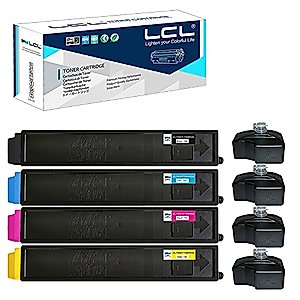 LCL Compatible Toner Cartridge Replacement for Kyocera TK8327 TK-8327 TK8327K TK-8327K TK-8327C TK-8327M TK-8327Y 1T02NPCUS0 1T02NPCCS0 1T02NPBCS0 1T02NPACS0 2551ci (4-Pack Black Cyan Magenta Yellow)