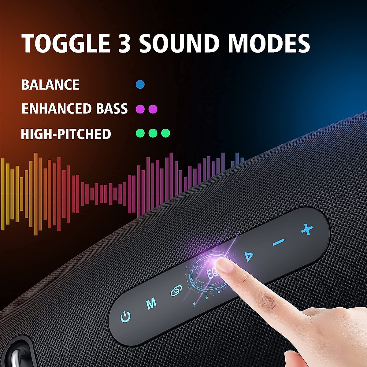 ZEALOT Bluetooth Speaker, Portable,Outdoor,Speakers Bluetooth Wireless Loud with BassUp Technology,IPX6 Waterproof,14,400MAh Battery,20H Play,Pairing,EQ,TF,AUX,Speaker for Party,Beach,Camping,Gifts