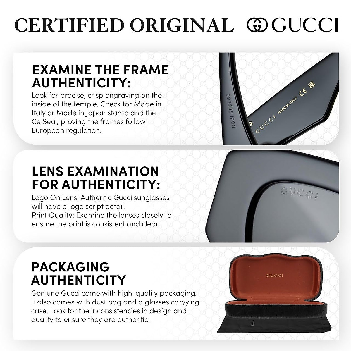 Gucci GG0278O Designer Fashion Eyeglasses Stylish Wide Rectangular Frame Eyewear with Luxury eSHADES Kit - Embrace Sophistication and Elegance