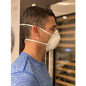 MAGID N95 Respirator Masks with Metal Nose Clips & Latex-Free Elastic Headbands, Triple Layer Construction, Cup Style with Valve (Medium) - 10 Respirators (20180021VN95)