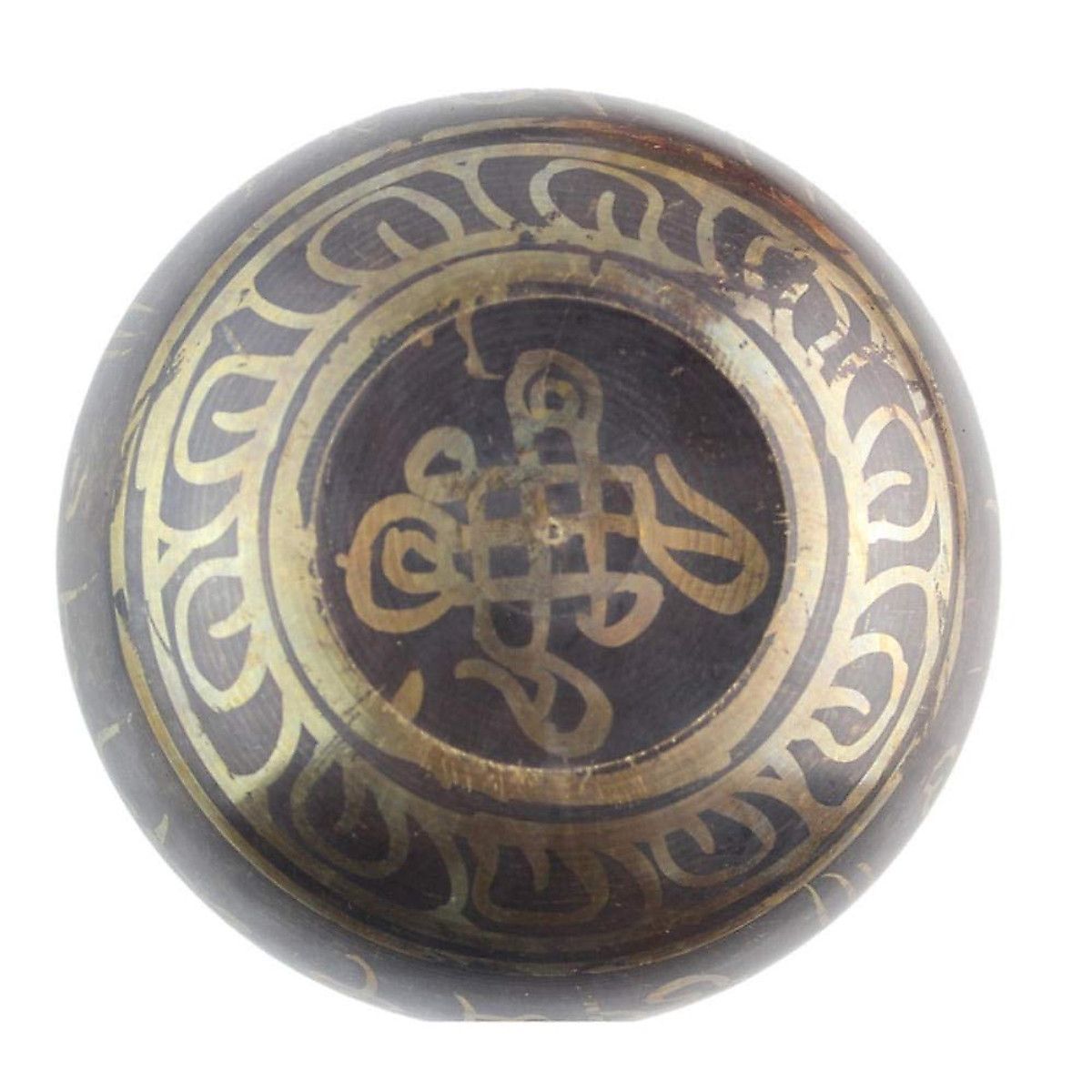 Himalayan Hand Hammered Chakra Meditation Bowl Decorative Wall Dishes Yoga Tibetan Buddhist Brass Singing Bowl-8Cm