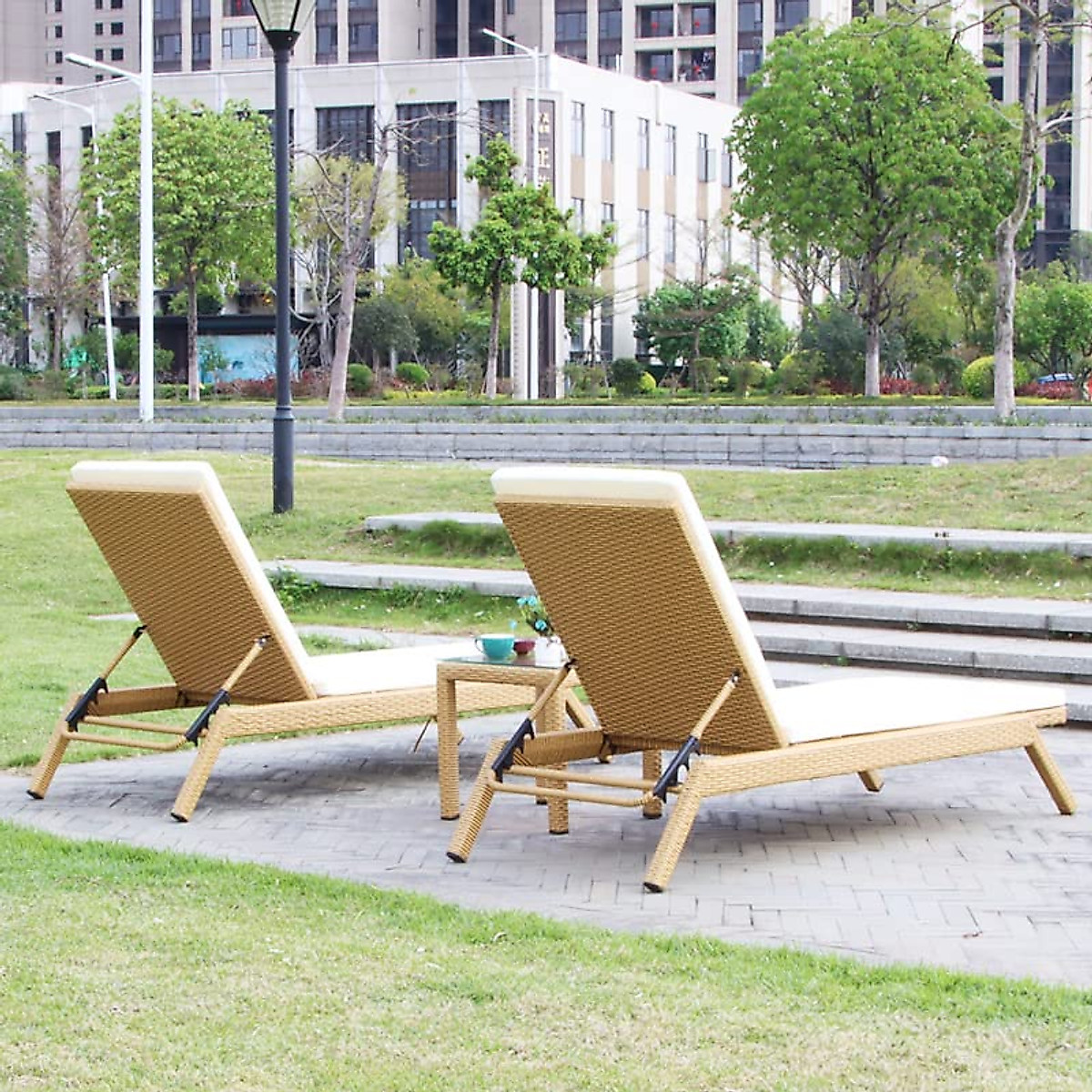 SUQ I OME Replacement Chaise Lounge Bracket Multi Position Adjustable Reclining Brace Heavy Duty Screwed or Riveted Joint Girder Convertible Outdoor Patio Furniture Durable(5 Position, Brown)