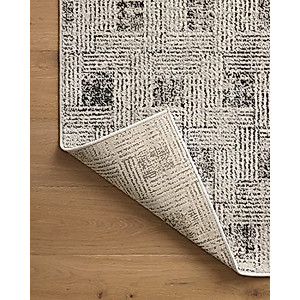 Loloi II Kamala Collection KAM-01 Grey/Graphite 5'-3" x 7'-9" Area Rug